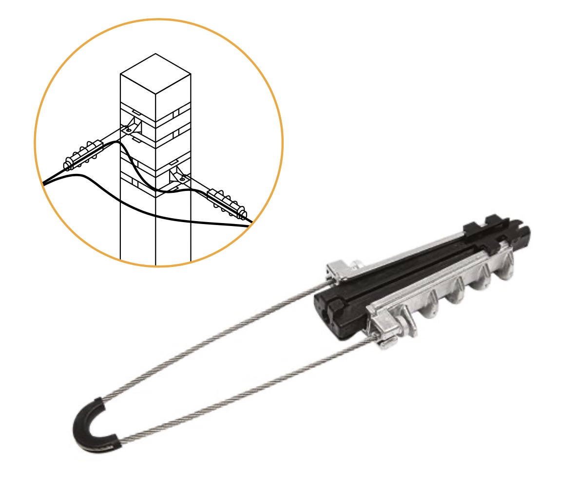 PAL1000 Neutral messenger network aluminium anchor clamp, China ...