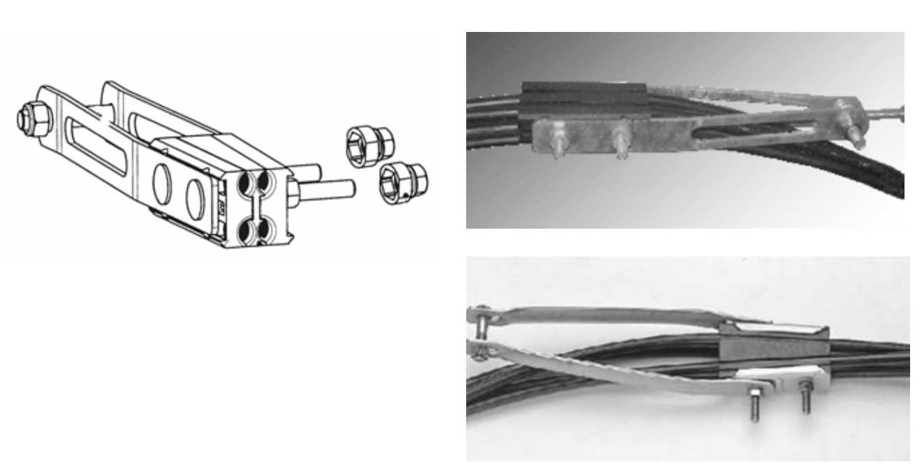 NES-B1 mild steel anchor clamps for self supporting LV-ABC lines, China ...
